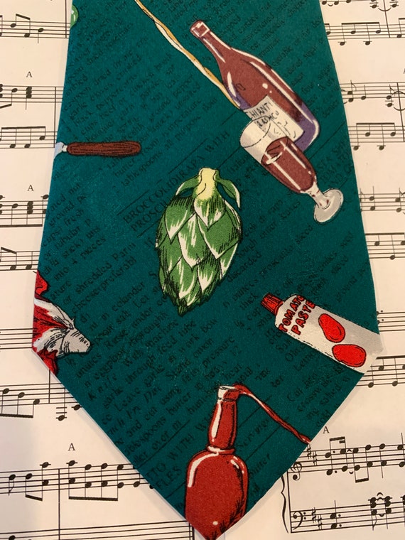 Vintage Restaurant theme Necktie, Mediterranean food … - Gem
