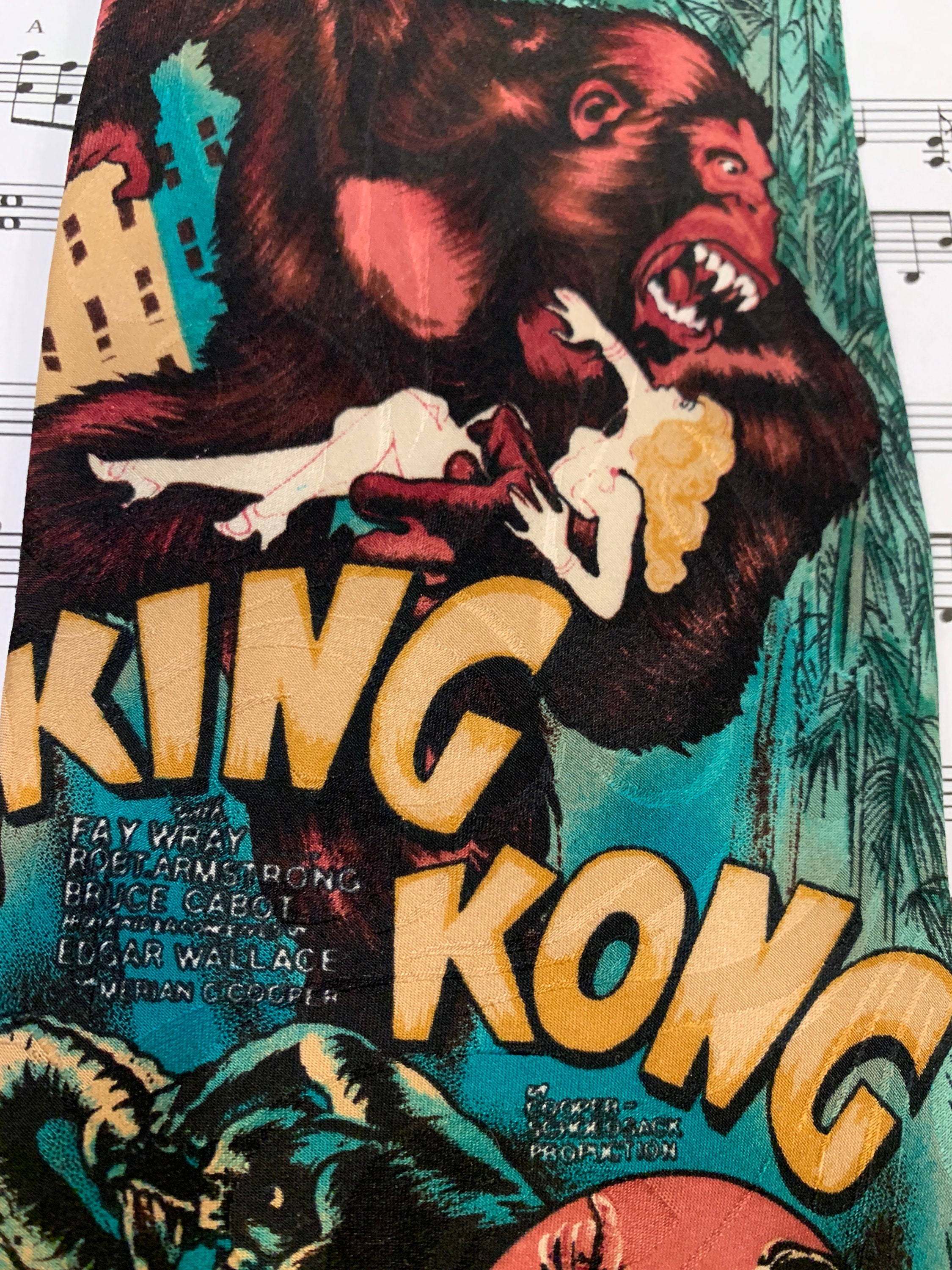 Vintage King Kong Movie Theme Necktie - Etsy