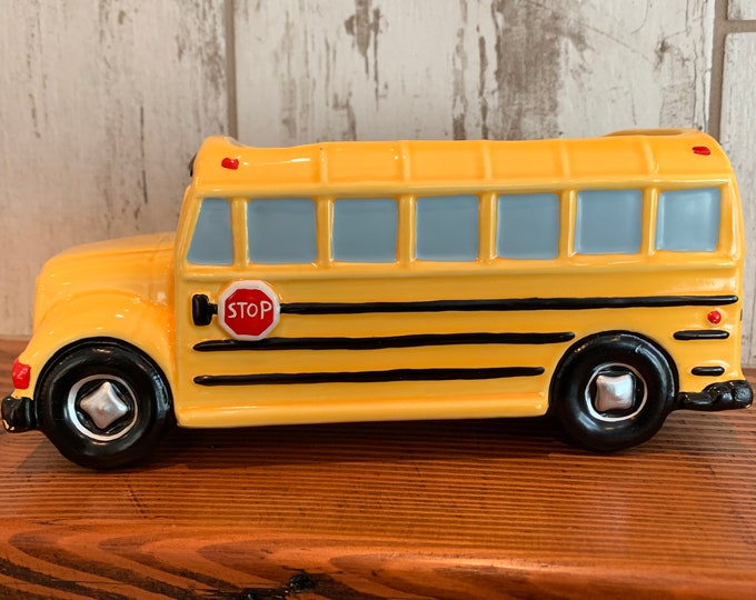 Vintage Napco School Bus Planter, Ceramic Bus Planter - Etsy