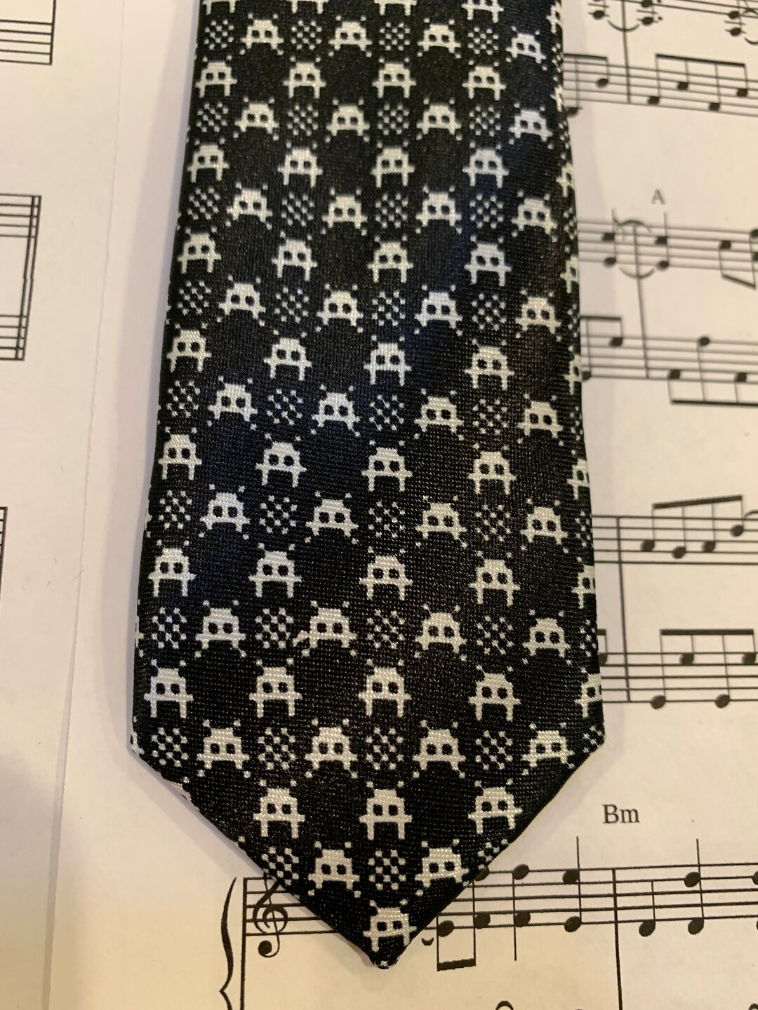 Vintage Space Invaders Video Game Theme Necktie - Etsy