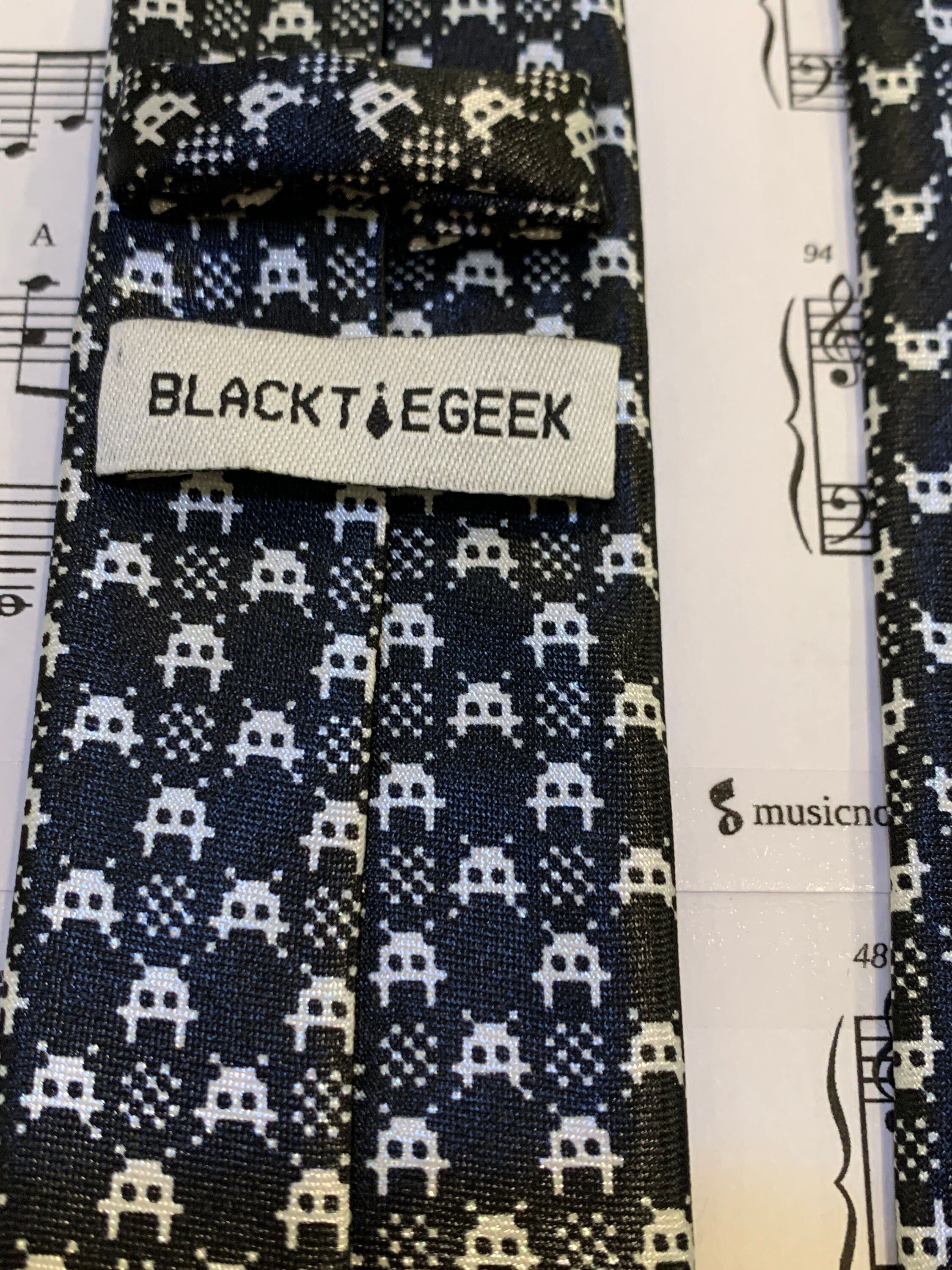 Vintage Space Invaders Video Game Theme Necktie - Etsy