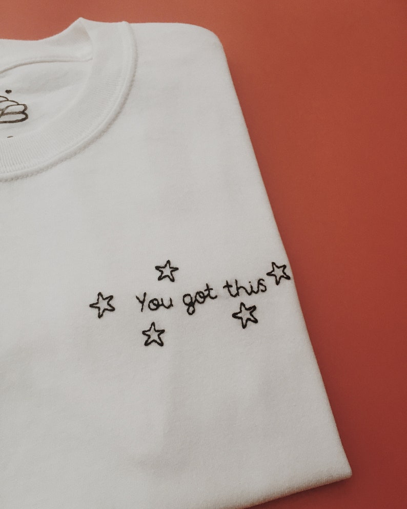 Personalised Hand Embroidered Star T-shirt | Etsy