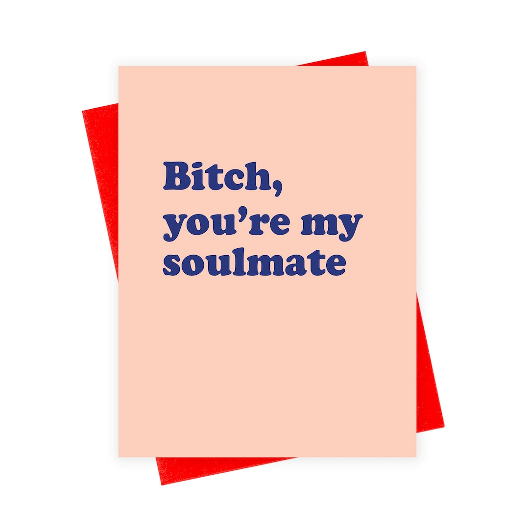 You're My Soulmate Card Anniversary Card Blank Greeting Card Valentines ...