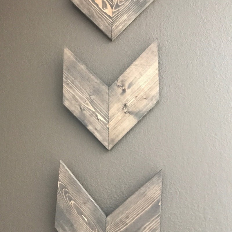 Chevron Wall Decor - Etsy