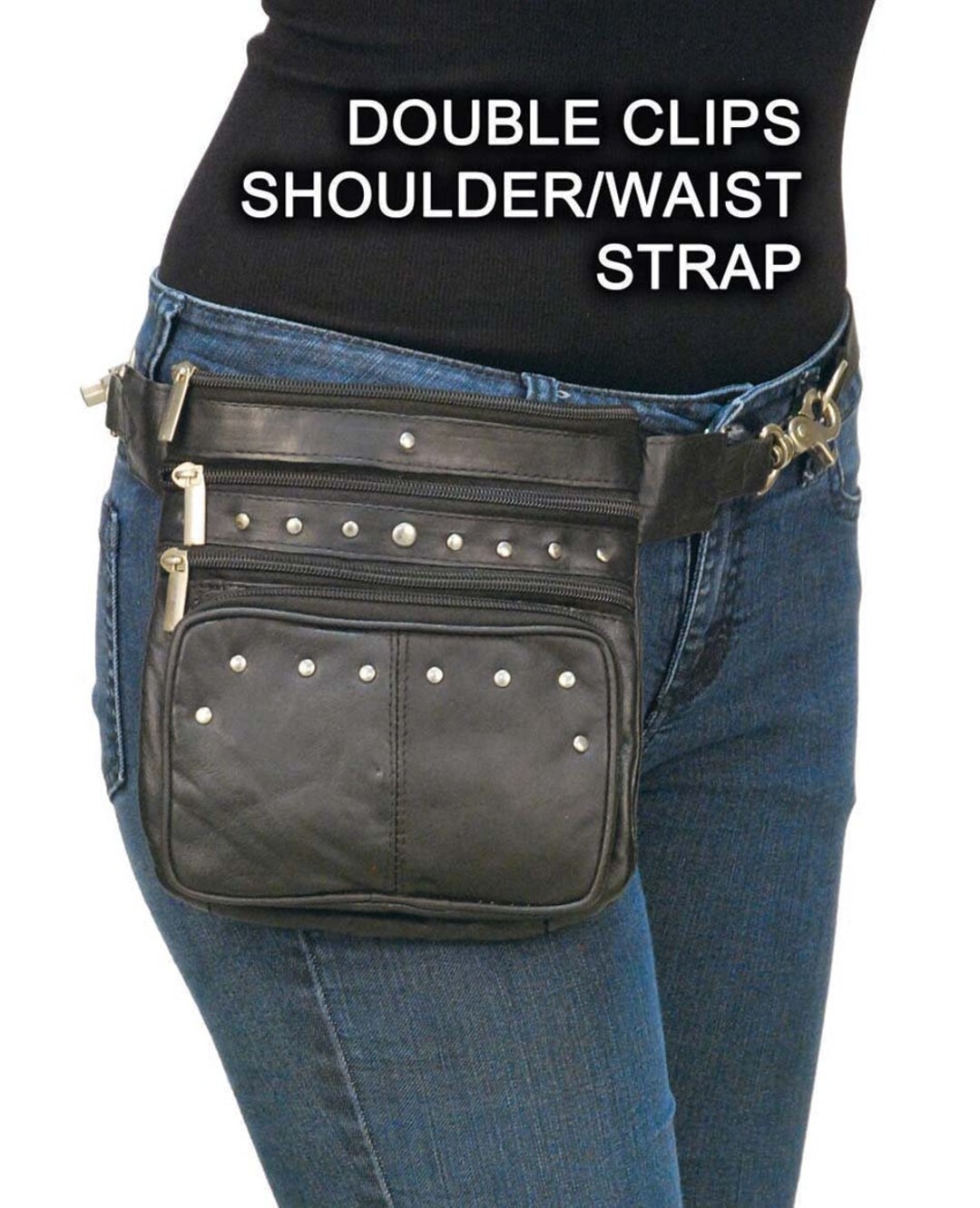 8 X 7 Studded Clip-on Hip Klip Bag W/removable Strap PKK15RK - Etsy