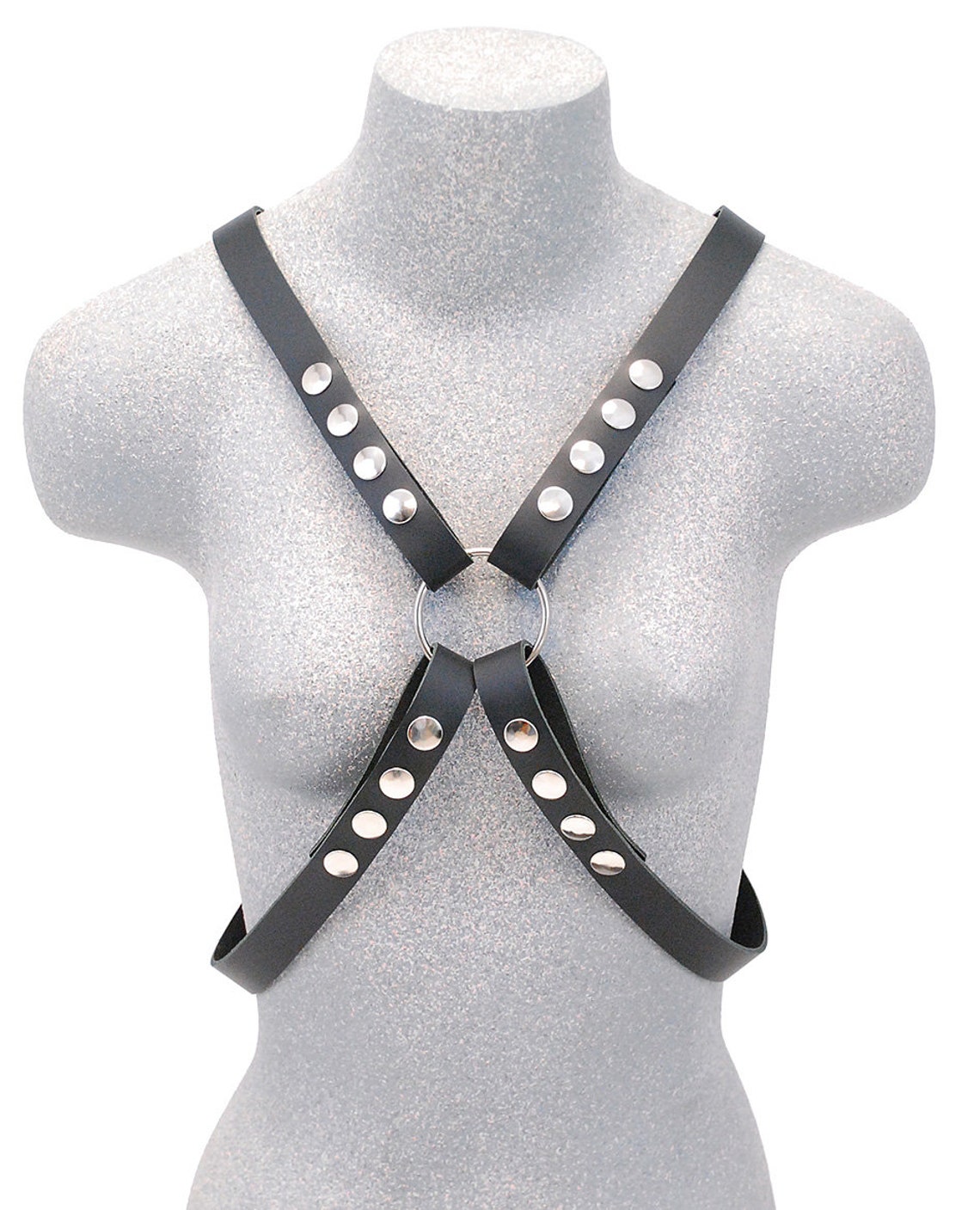 Unisex Double Ring Leather Harness UM101HK | Etsy