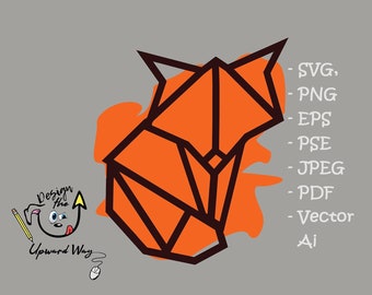 Geometric Fox Svg - Etsy