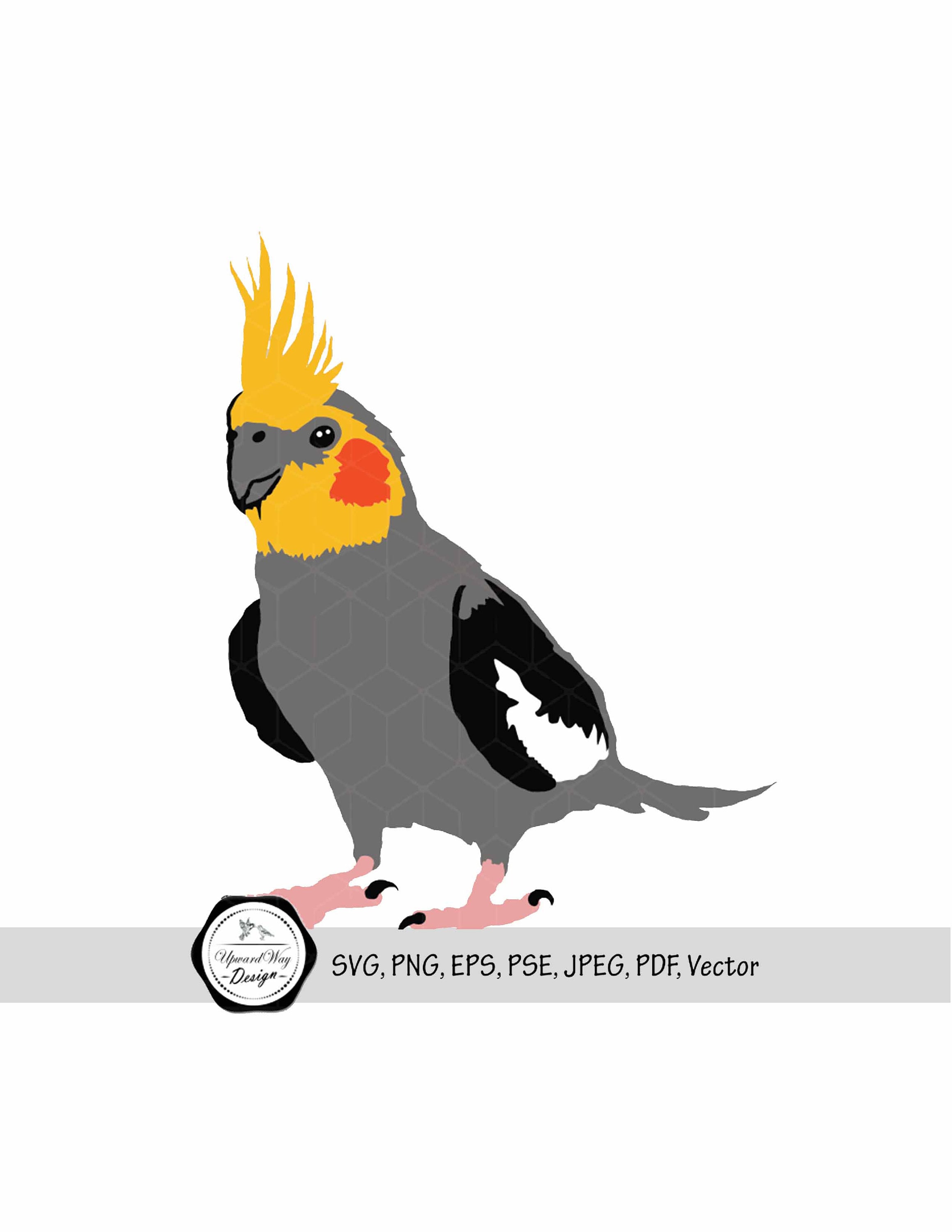 Cockatiel, Cockatiel Svg, Pet Svg, Parrot Svg, Cockatiel Clip Art ...