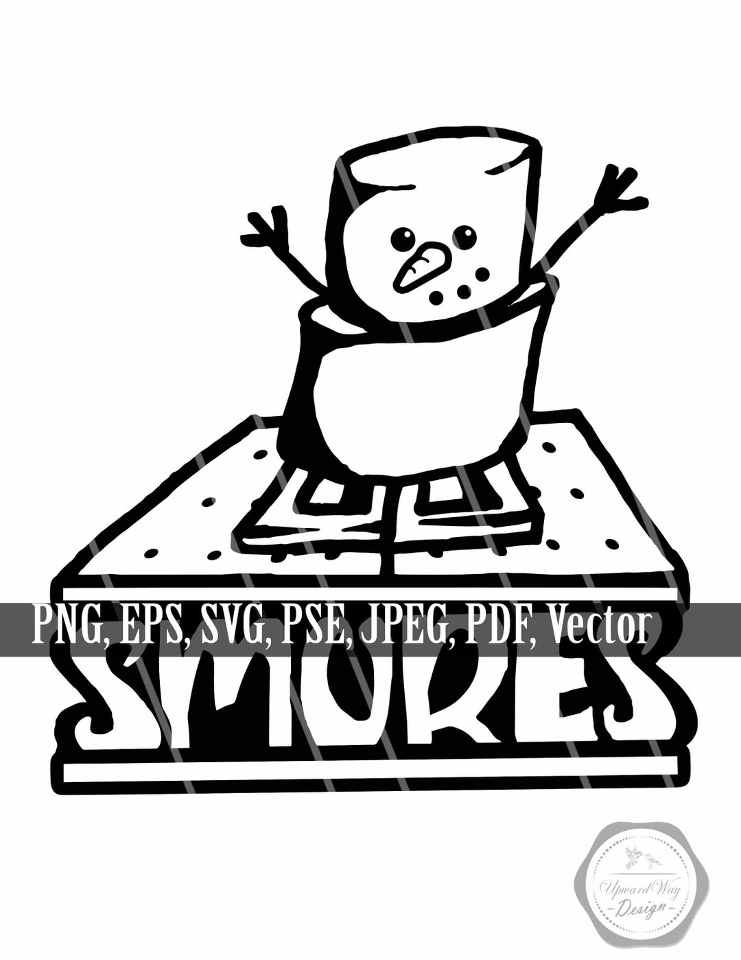 S'mores, Smores Svg, Marshmallow Snowman Svg, Camping Svg, Fall Svg ...