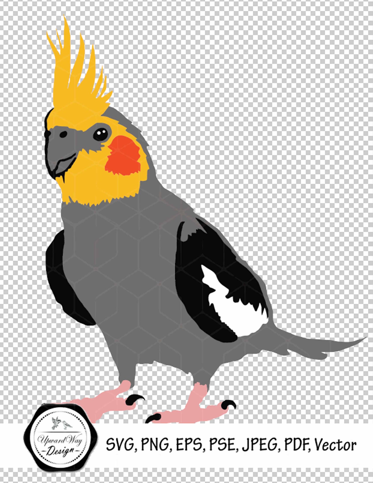 Cockatiel, Cockatiel Svg, Pet Svg, Parrot Svg, Cockatiel Clip Art ...