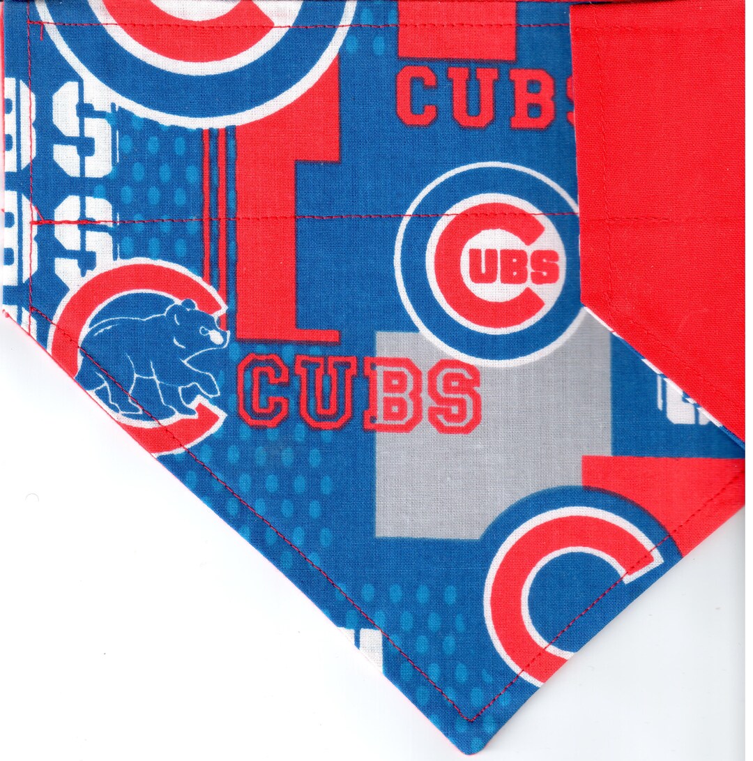 Chicago Cubs Patch Bandana Dog Bandana Over the Collar Dog Bandanas ...
