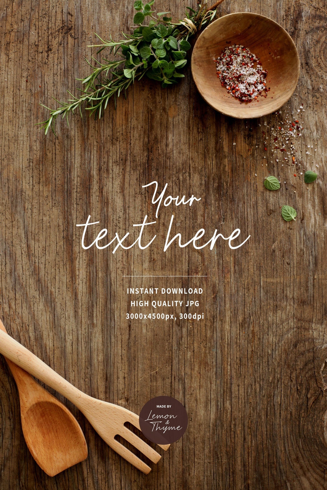 Styled Stock Photography Kitchen Background Recipe - Etsy