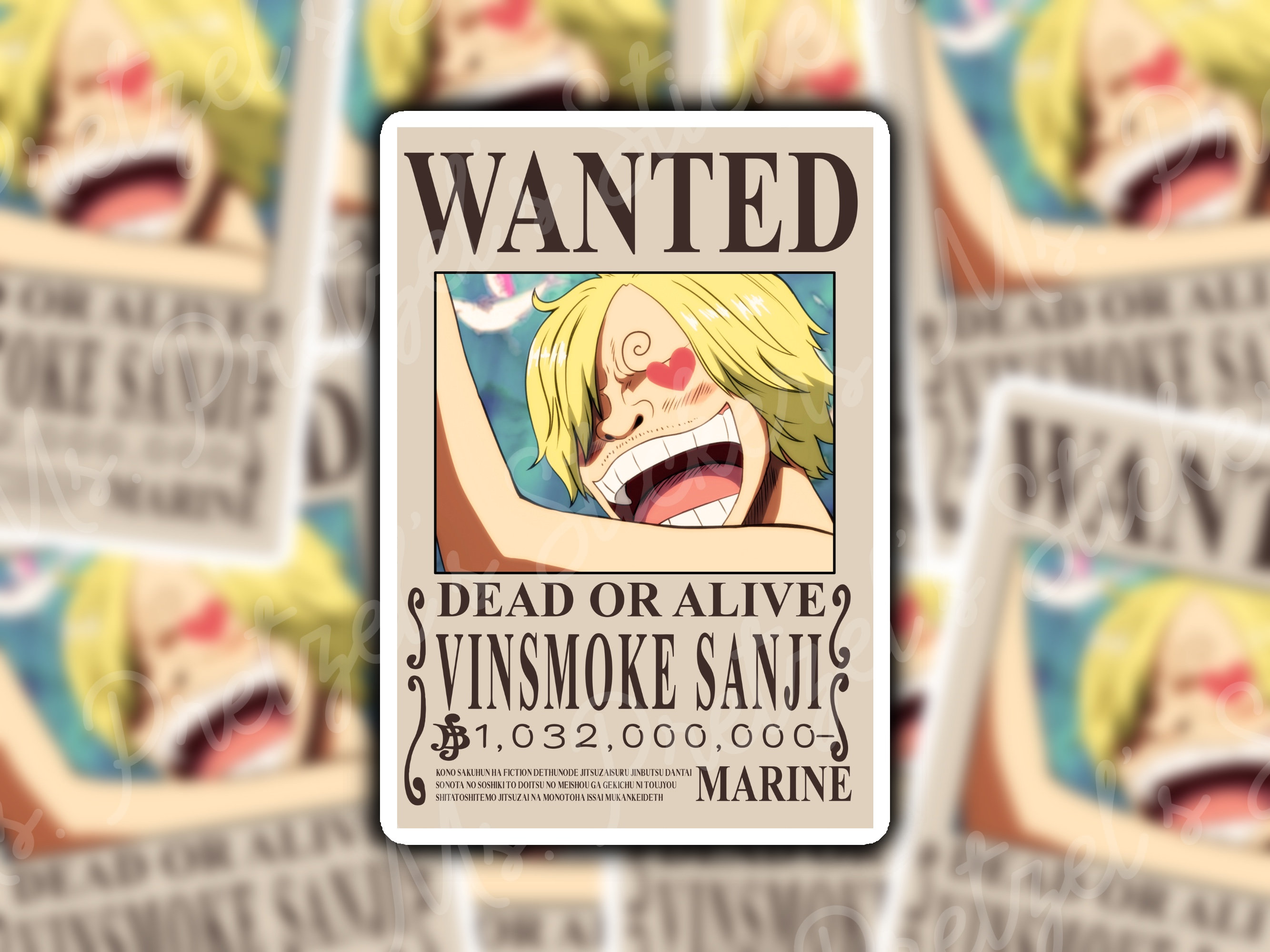 One Piece Wanted Posters Sanji