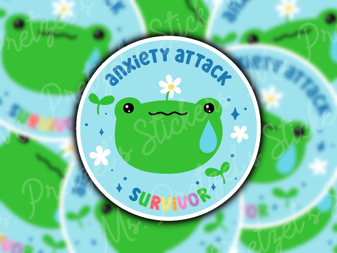 Anxiety Attack Survivor, Frog, Cute, Kawaii, Panic Attack, Mental ...