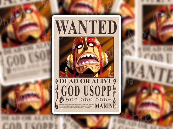 One Piece Usopp Wanted Poster