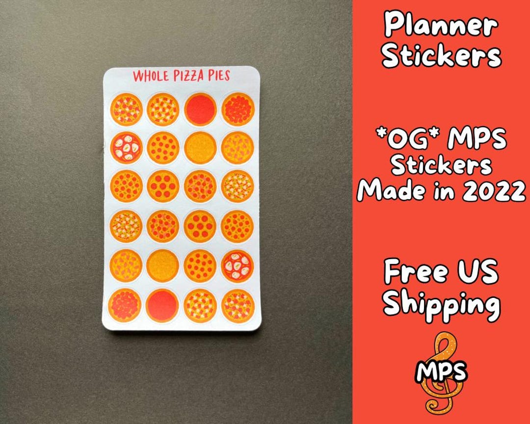 FINAL Stock: Handmade OG MPS Planner Stickers Whole Pizzas - Etsy
