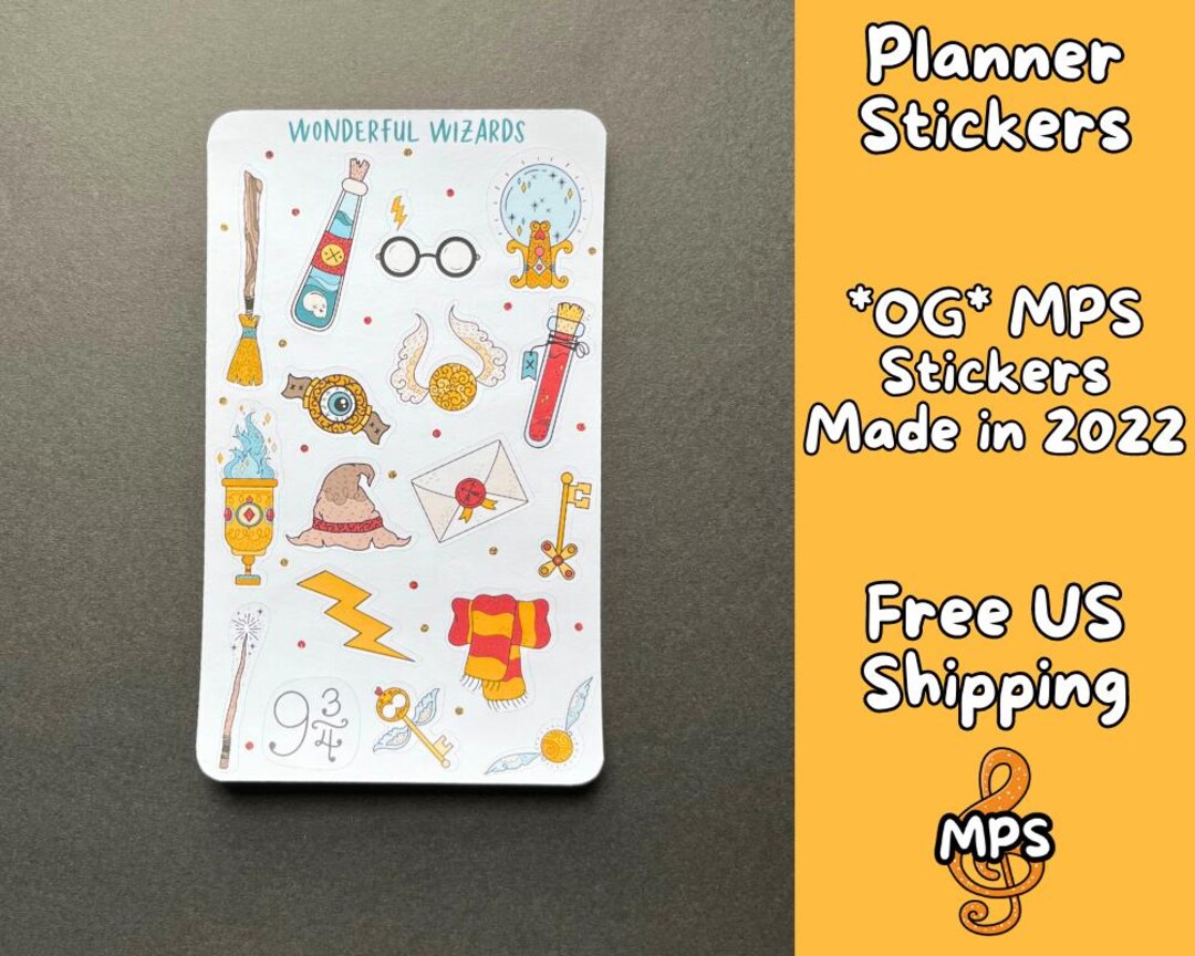 FINAL Stock: Handmade OG MPS Planner Stickers Wonderful Wizards - Etsy
