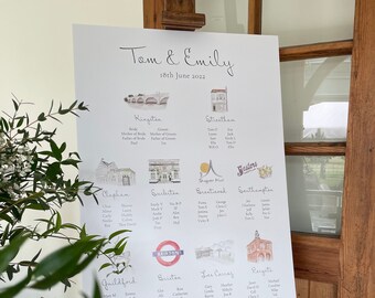Wedding Table Plan - Etsy UK