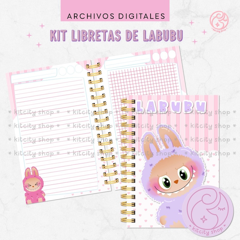 Labubu Printable Notebook Kit - Etsy Australia