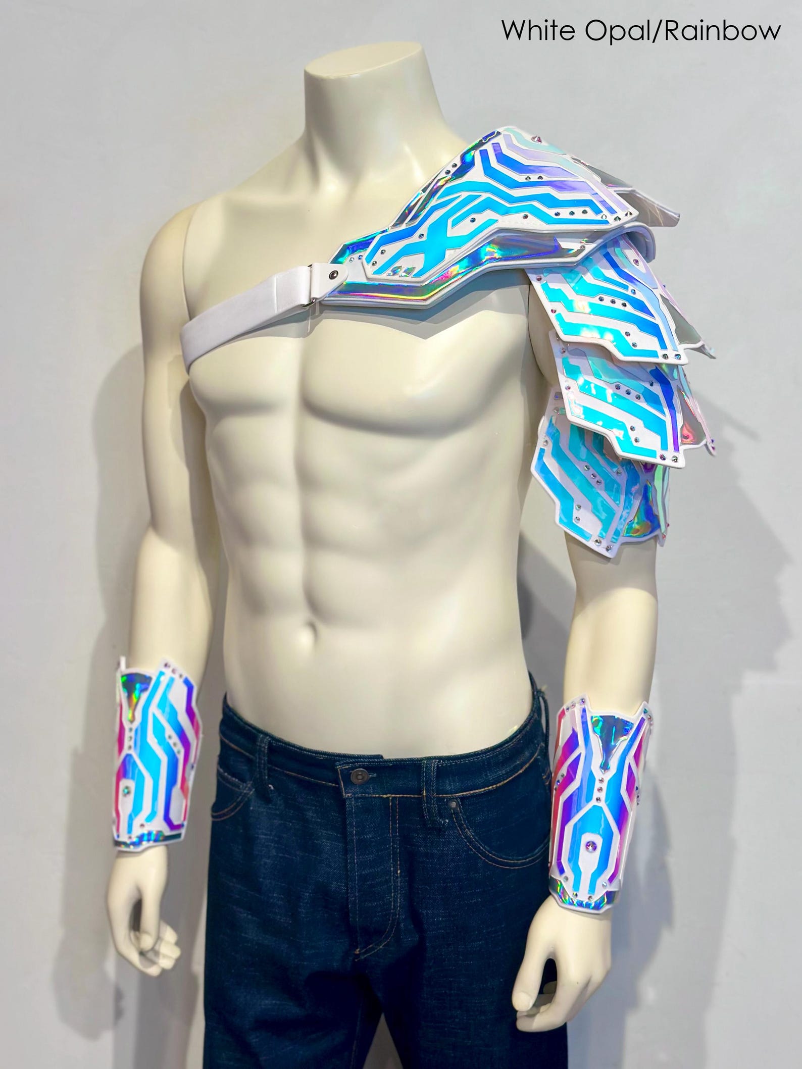 Holographic Volt Armor | Cyberpunk | Futuristic | Cosplay | Pauldron ...