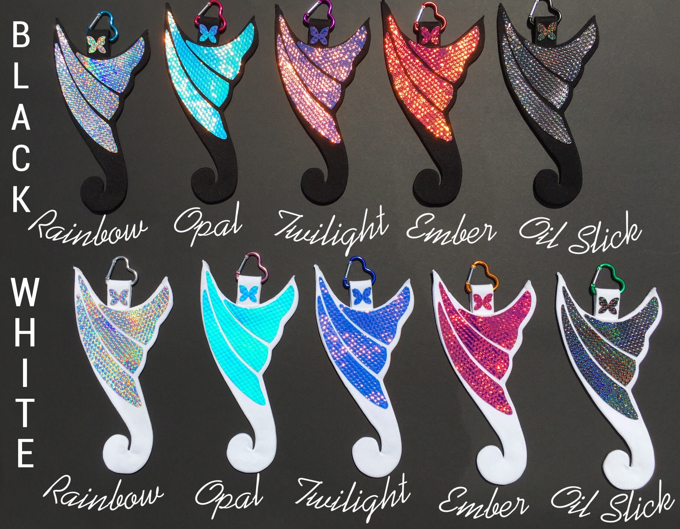 Holographic Butterfly Outfit Black Rainbow Rave outfit | Etsy