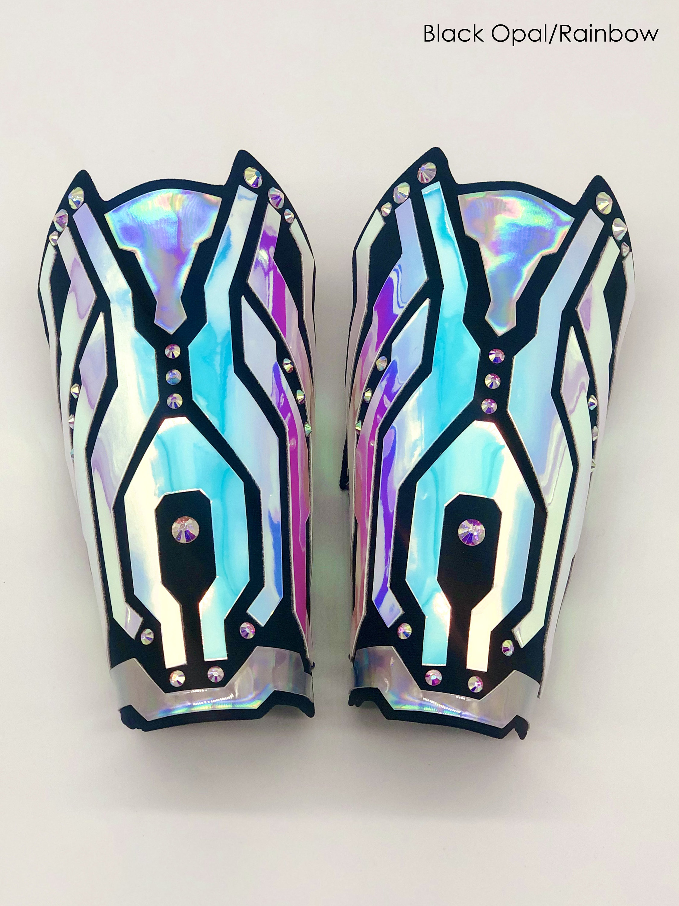 Holographic Volt Arm Bracers | Burning Man Jewelry | Rave Accessories ...