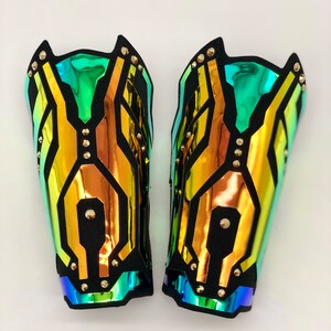 Holographic Volt Arm Bracers | Burning Man Jewelry | Rave Accessories ...