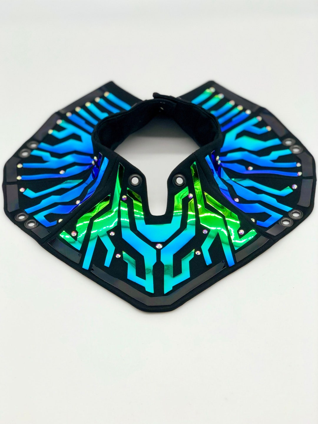 Holographic Capacitor Neck Collar | Futuristic | Cyberpunk | Circuitry ...