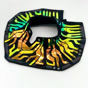 Holographic Capacitor Neck Collar | Futuristic | Cyberpunk | Circuitry ...