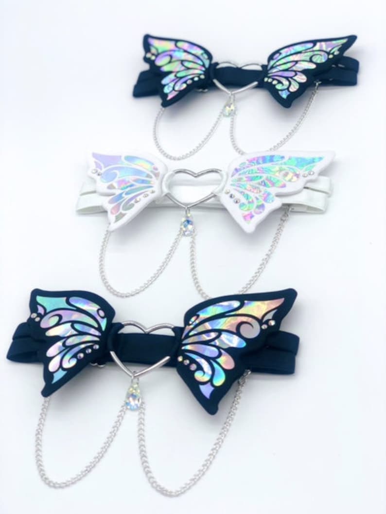 Holographic 3D Butterfly Garter Lingerie Holographic - Etsy