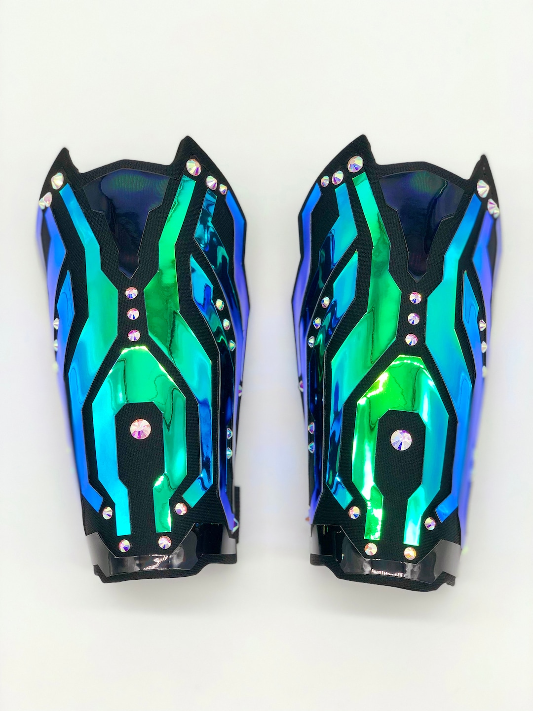 Holographic Volt Arm Bracers | Burning Man Jewelry | Rave Accessories ...