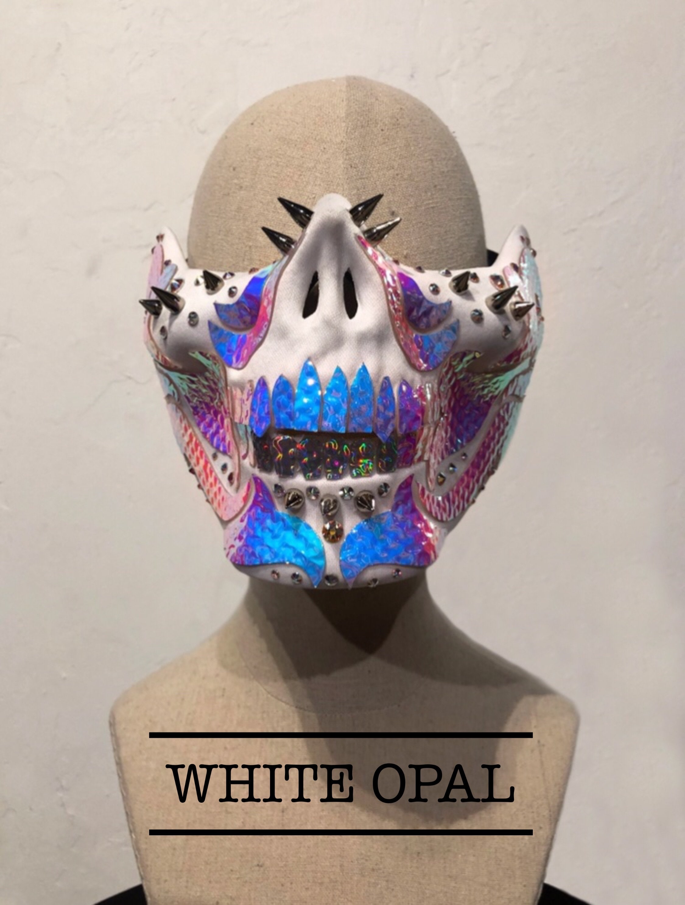 Holographic Skull Mask Halloween Skeleton Costume Grim - Etsy Canada