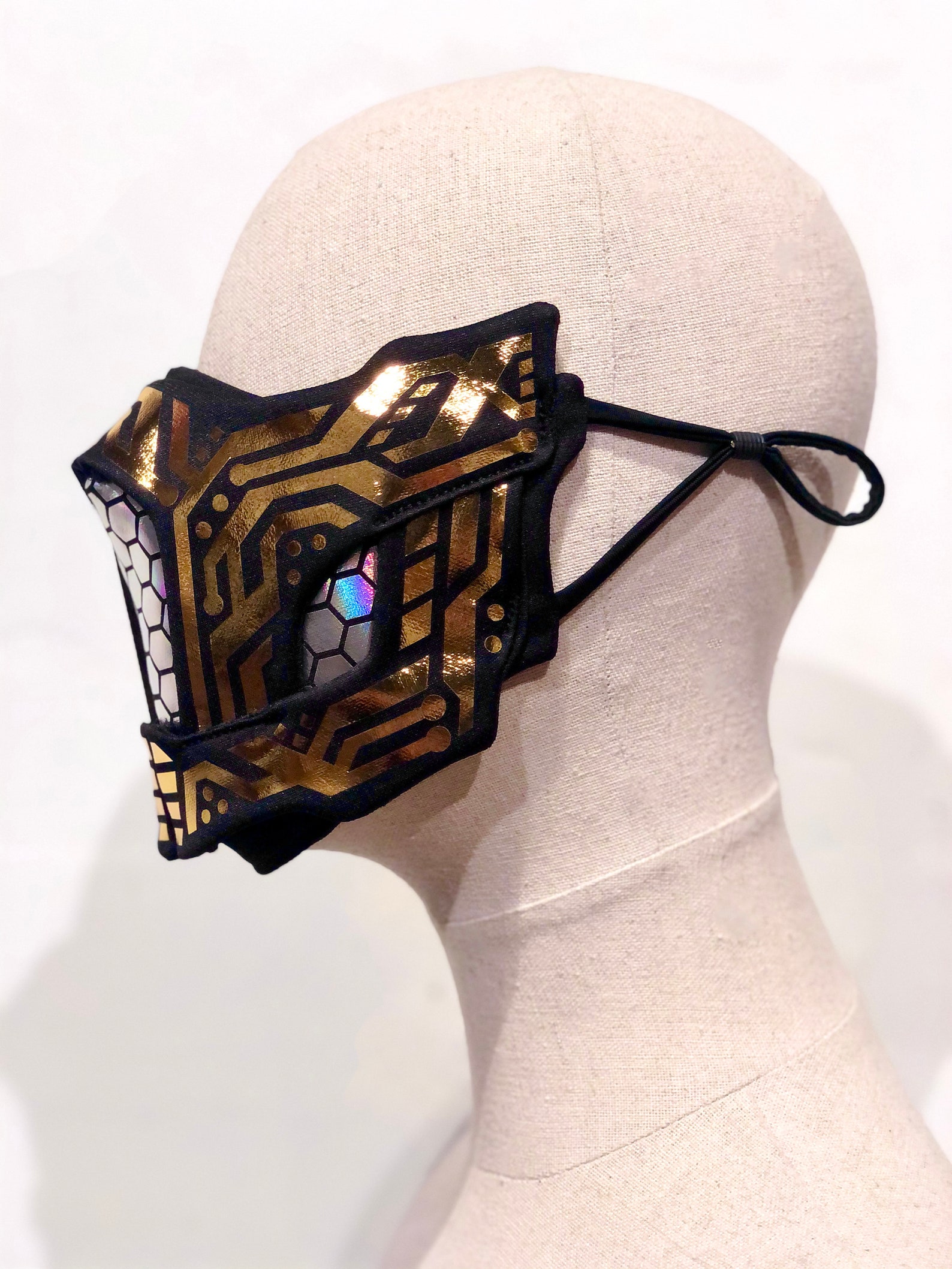 Firewall 3D Cyberpunk Face Mask | Robot | Cyborg | Circuitry ...