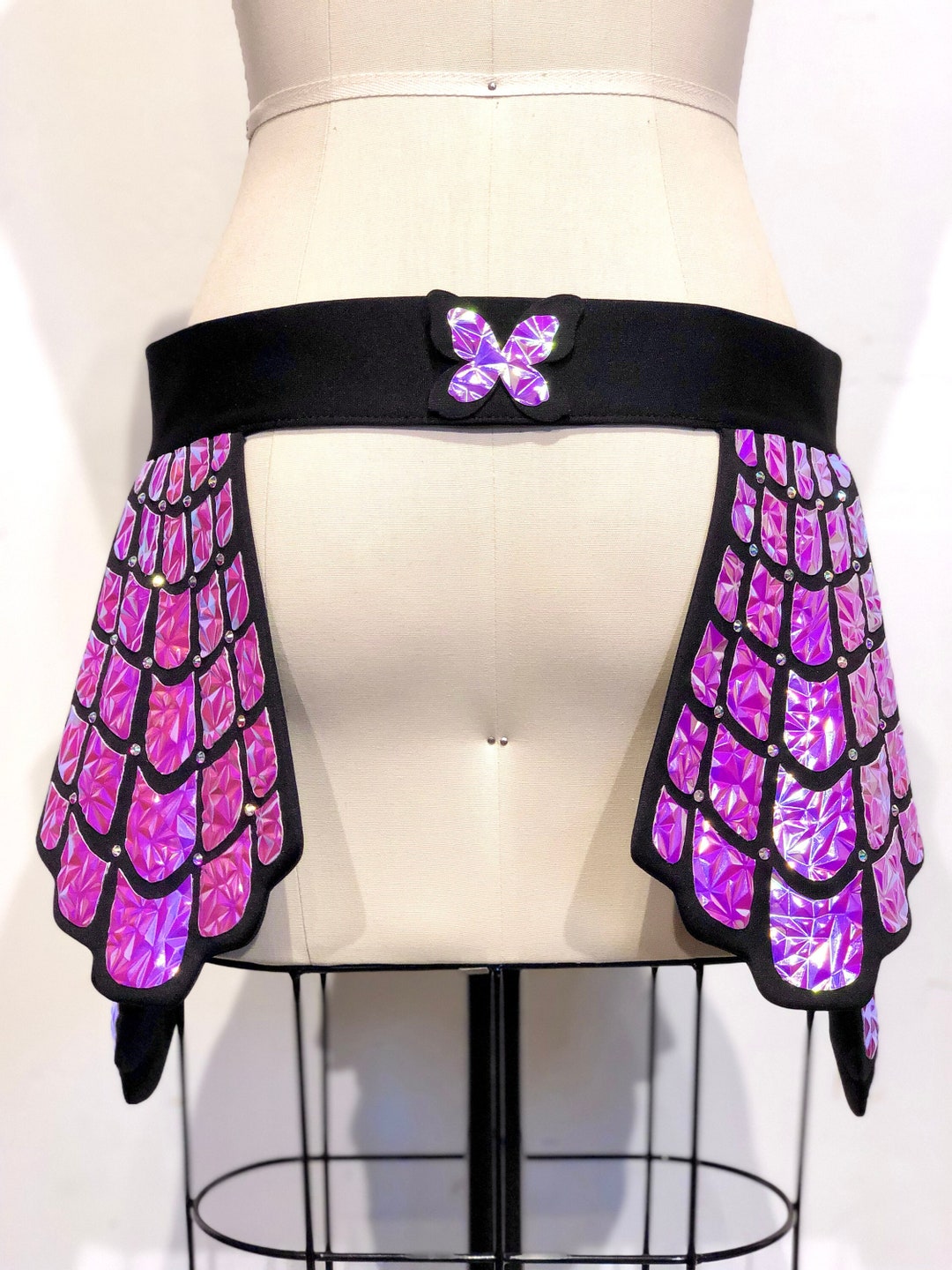 Holographic Mermaid Skirt SOBO | Handmade | Rave Outfit | EDC Outfit ...