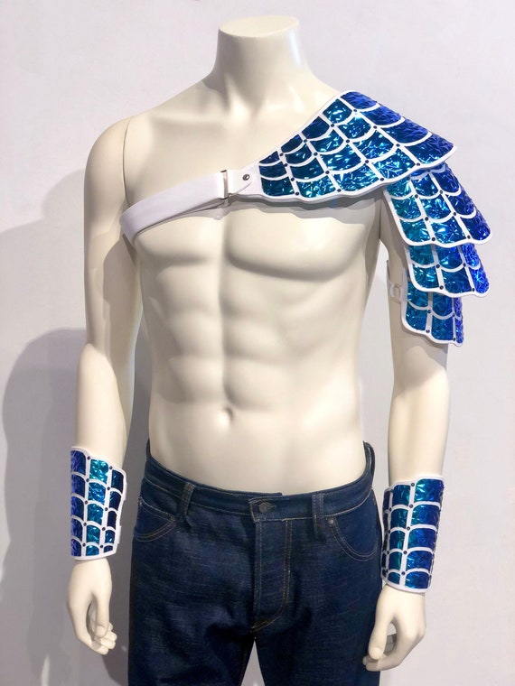 Holographic Shell Armor Poseidon Armor Mermaid Cosplay - Etsy