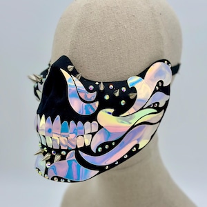 Holographic Skull Mask | Halloween Skeleton Costume | Grim Reaper ...
