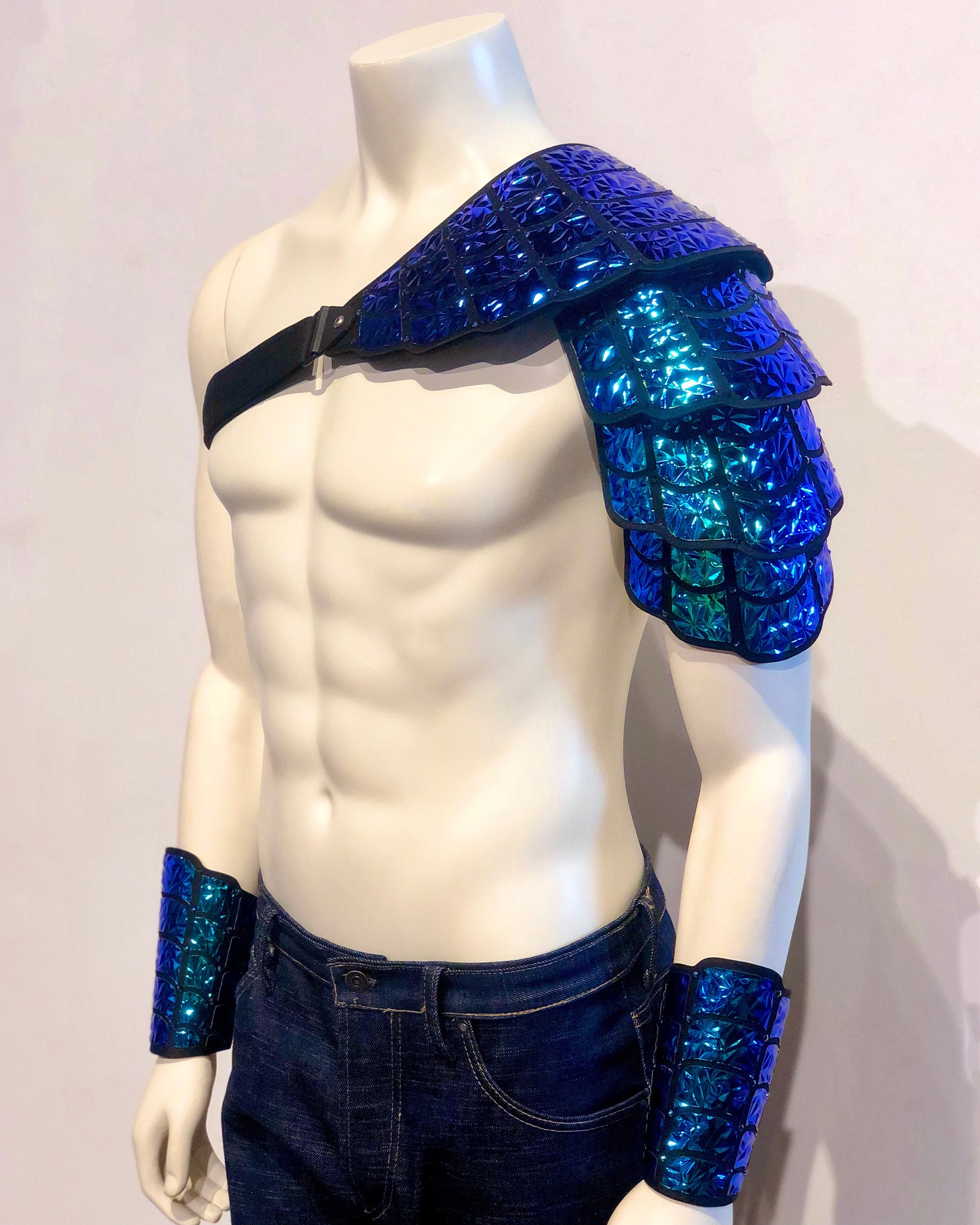 Holographic Shell Armor Poseidon Armor Mermaid Cosplay | Etsy