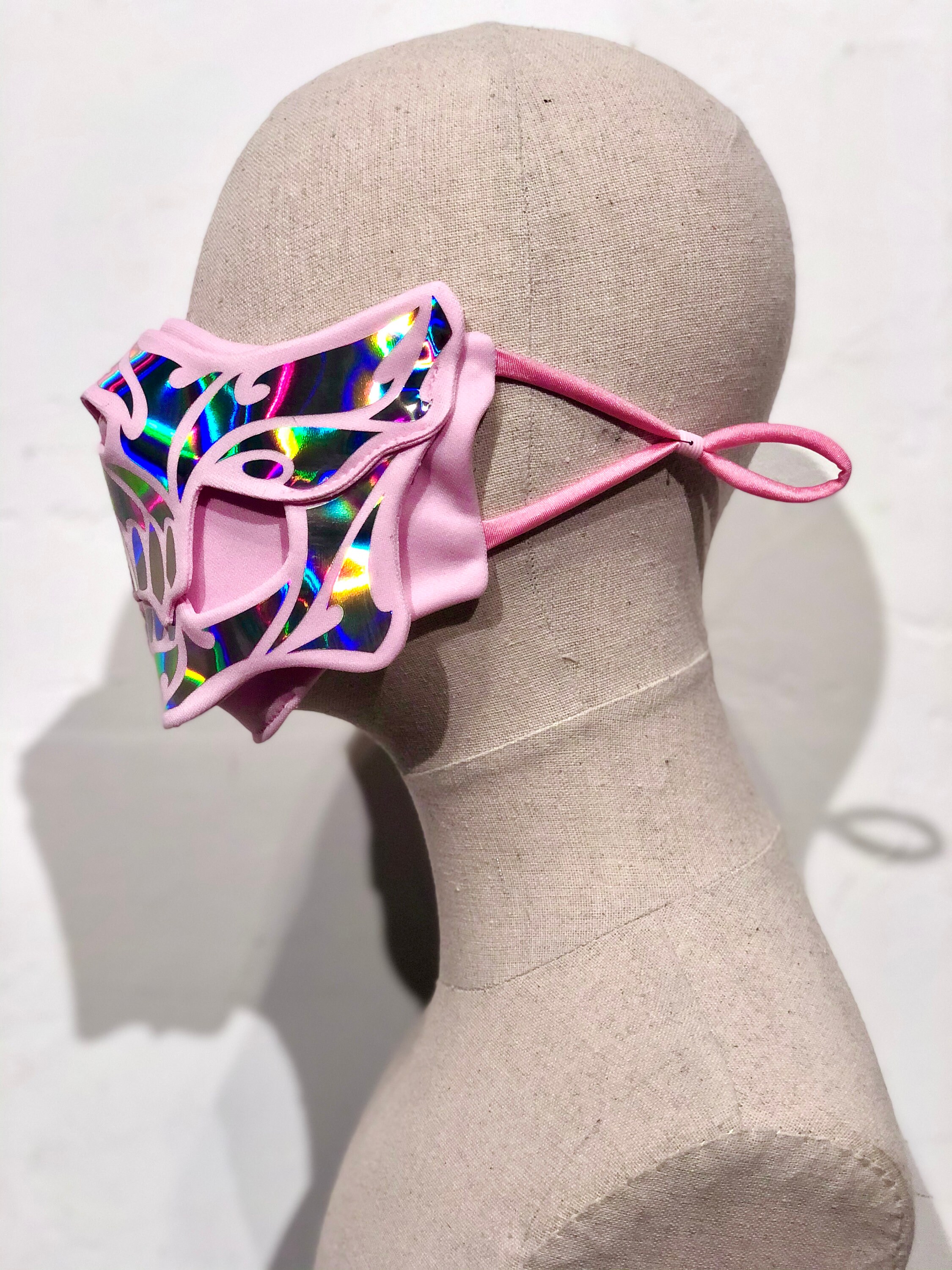 Mephisto 3D Skull Face Mask | Reflective | Holographic | Statement ...