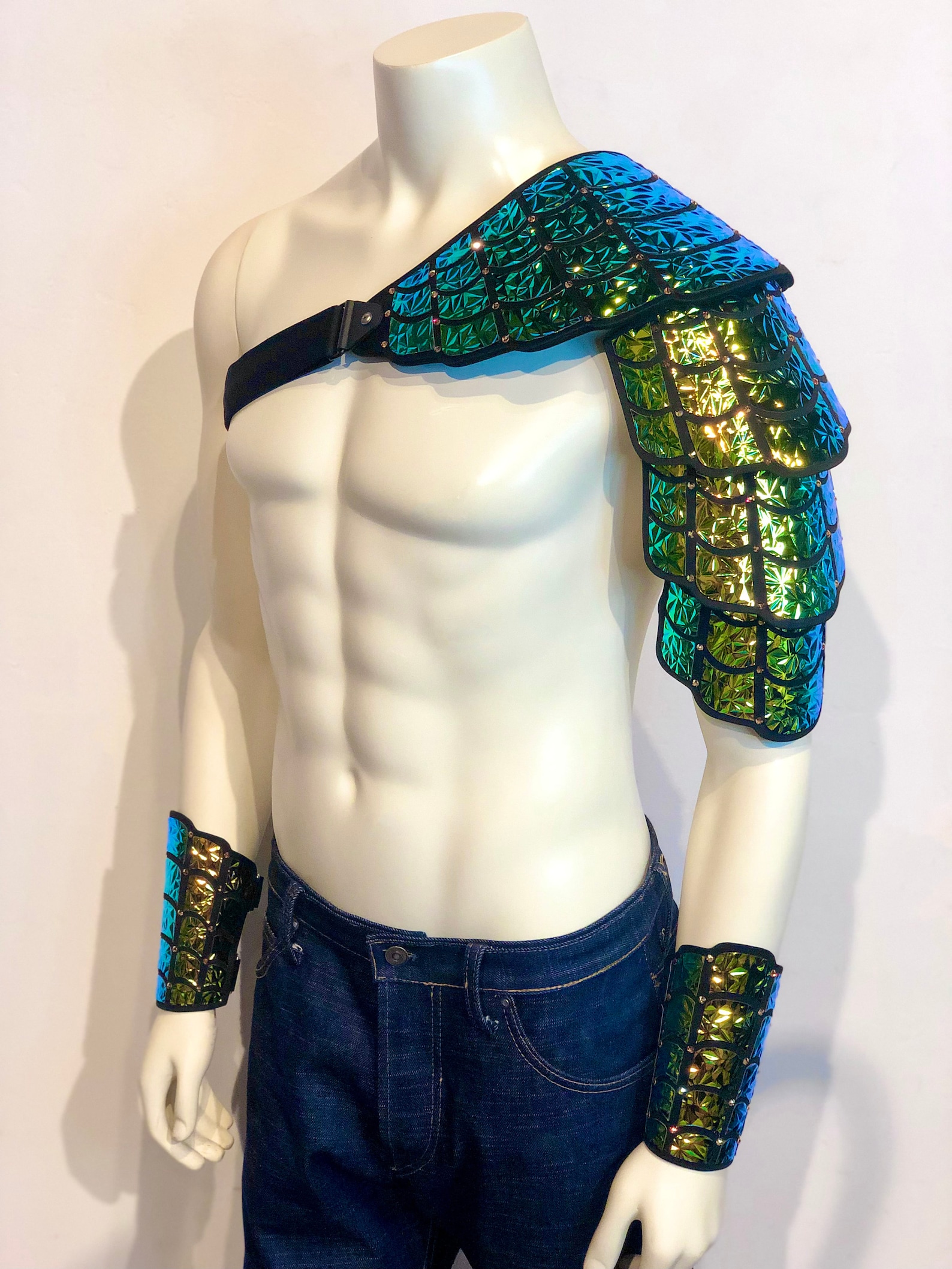 Holographic Shell Armor Poseidon Armor Mermaid Cosplay - Etsy