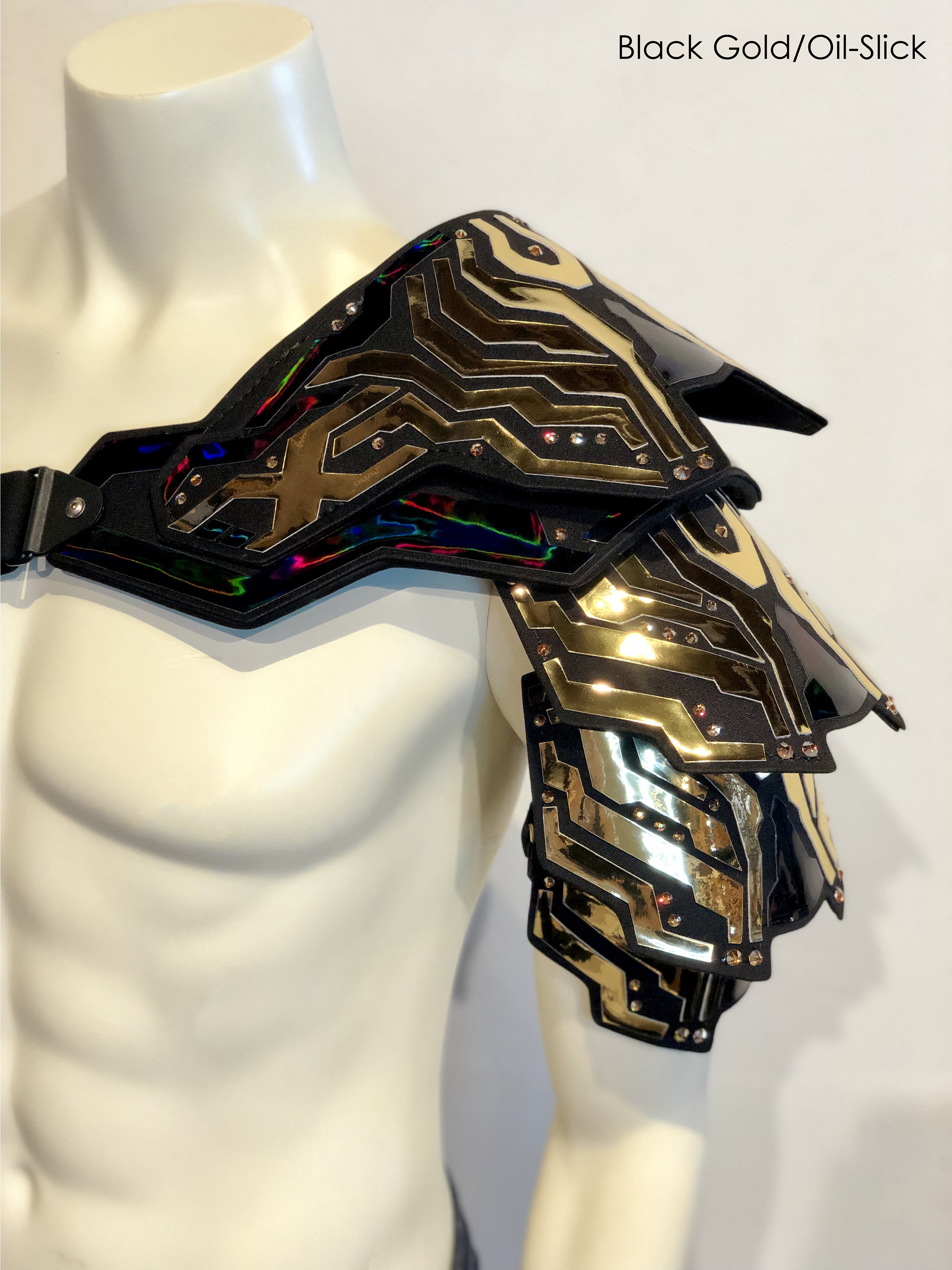 Holographic Volt Armor | Cyberpunk | Futuristic | Cosplay | Pauldron ...