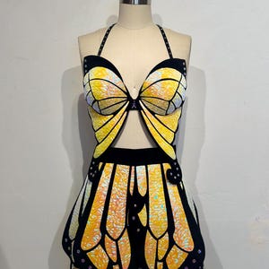 Holographic Butterfly Outfit Full Coverage (black Opal) | Rave Outfit ...