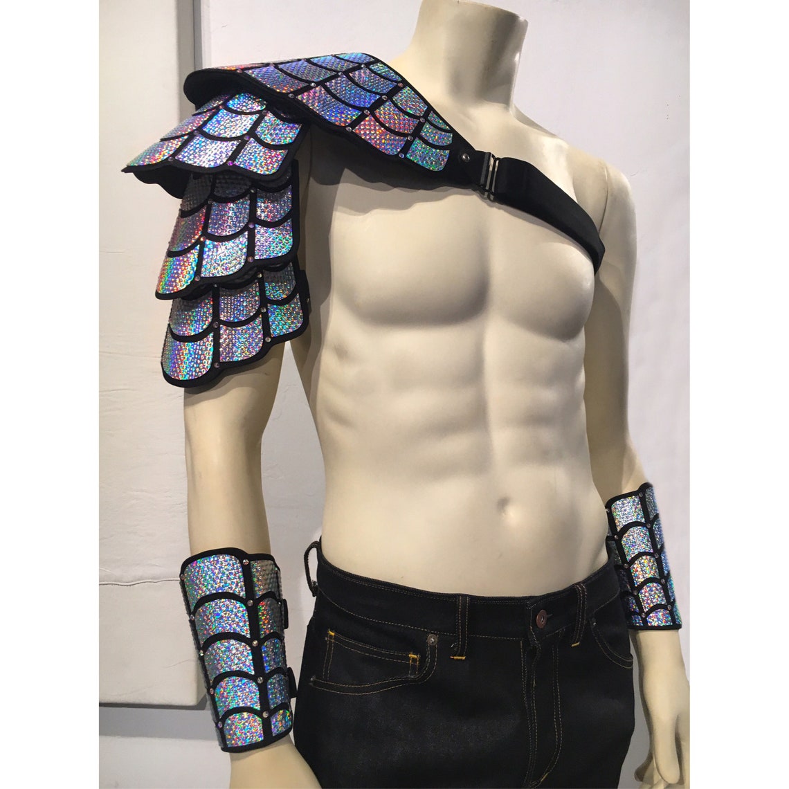 Holographic Shell Armor Poseidon Armor Mermaid Cosplay | Etsy