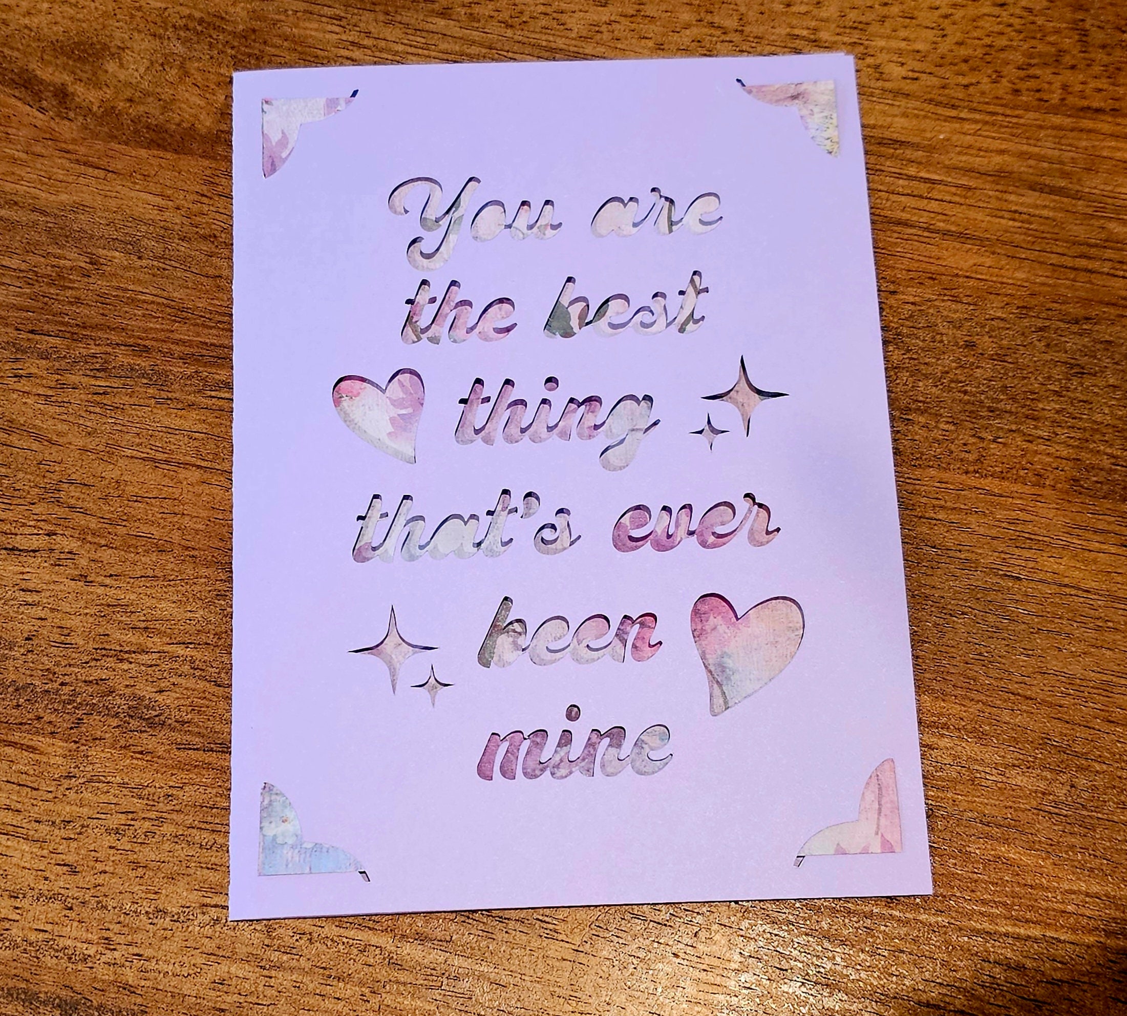 Taylor Swift Inspired Card Mine Speak Now Card - Etsy