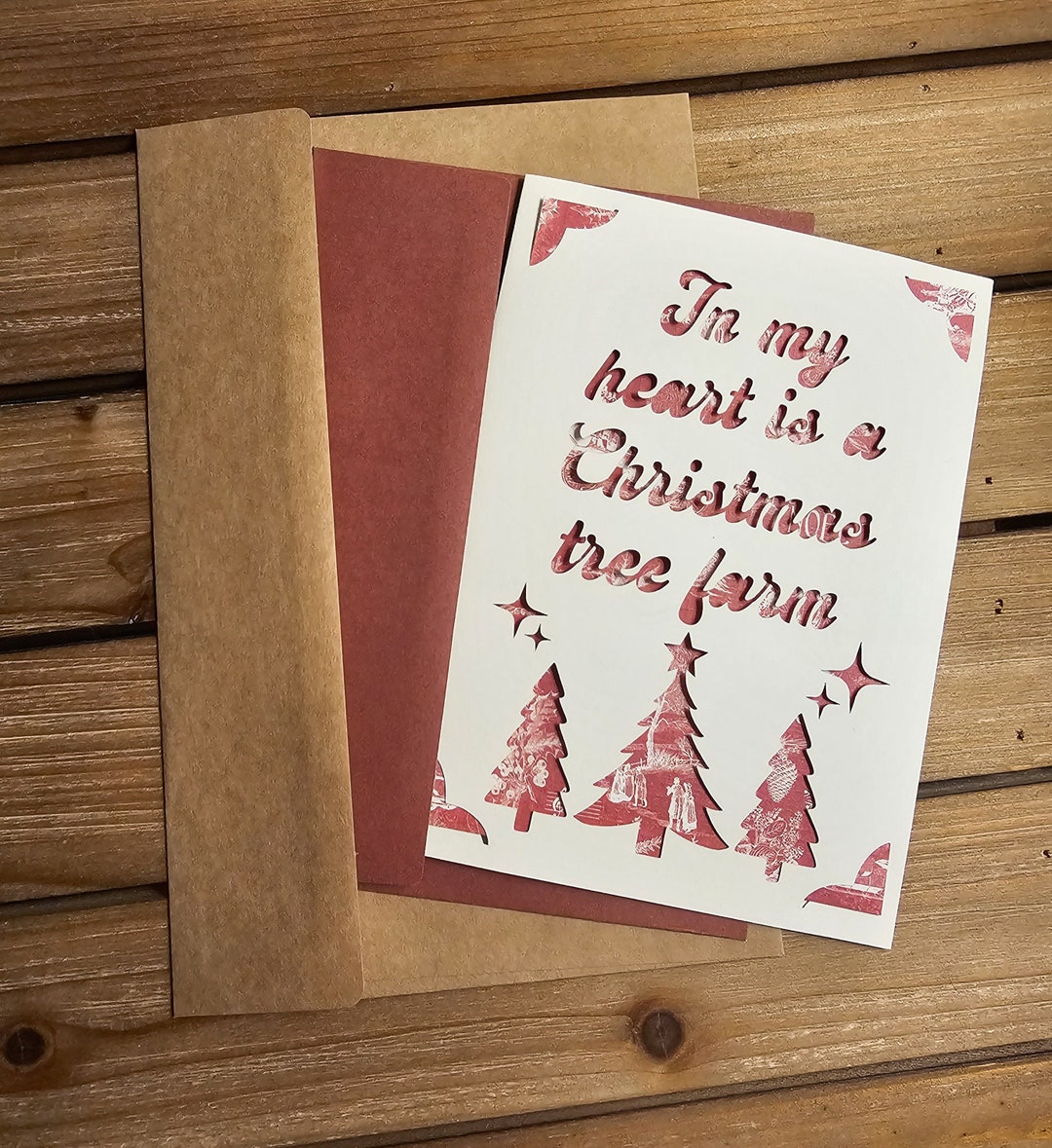 Christmas Tree Farm Christmas Card Taylor Swift Inspired - Etsy