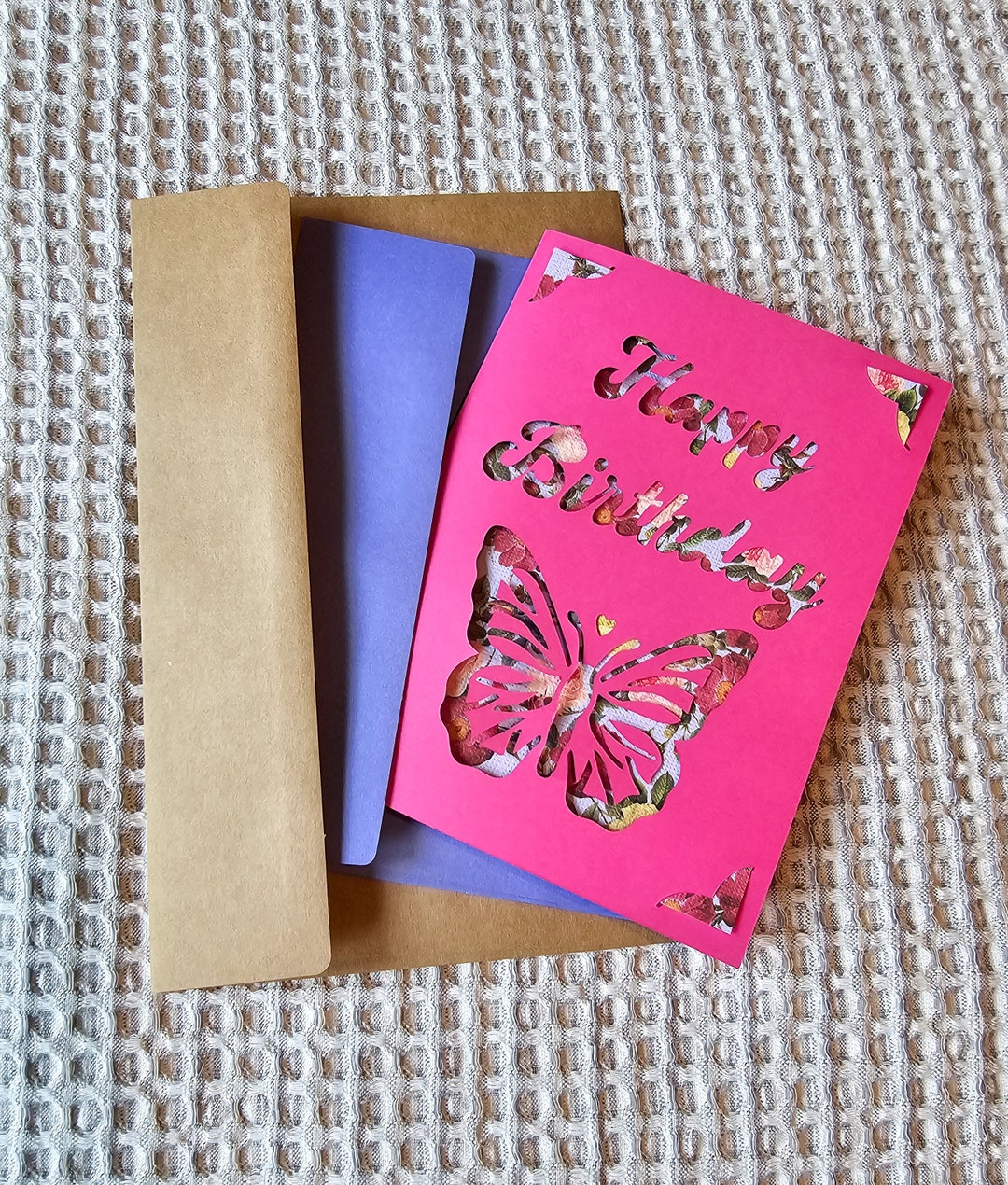 Happy Birthday Card | Butterfly Birthday Card | Handmade Birthday Card ...
