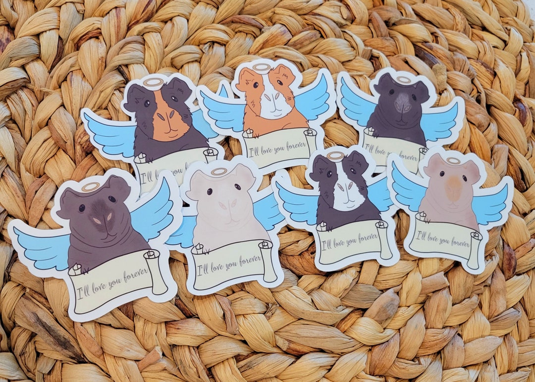 Angel Guinea Pig Stickers Skinny Pigs Skinny Pig Angel - Etsy