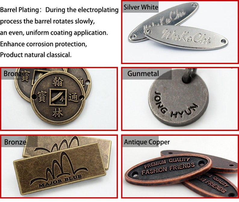 Personalized Shield Label Pendants Pin Bespoke Metal Tag Logo - Etsy