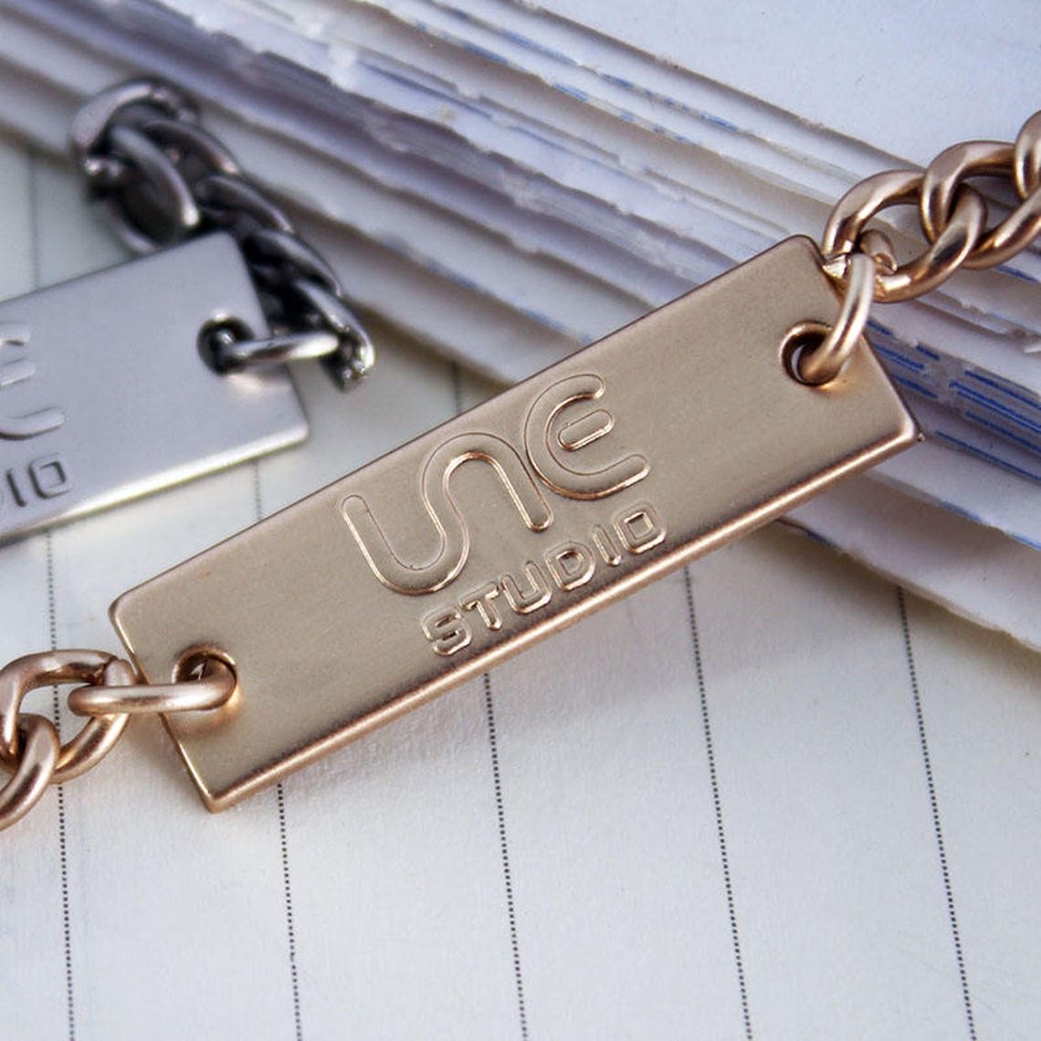 Metal Name Tag Bag Luggage Chain Personalized Logo Custom | Etsy