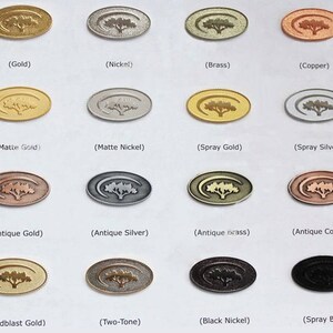 Silver Metal Label Custom Metal Brand Logo Tag Wallet Bag Luggage ...