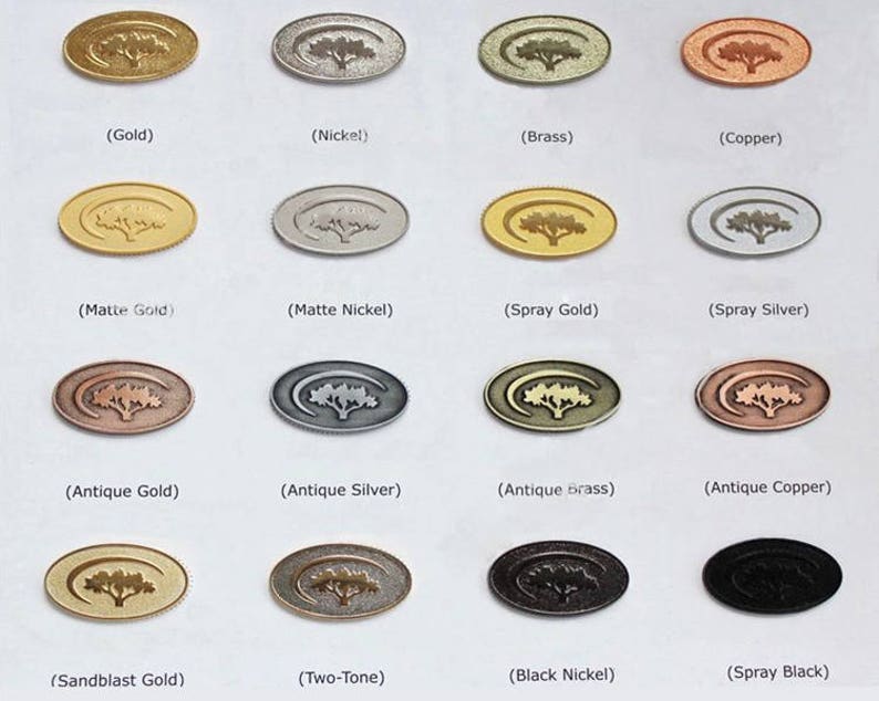 Silver Metal Label Custom Metal Brand Logo Tag Wallet Bag - Etsy